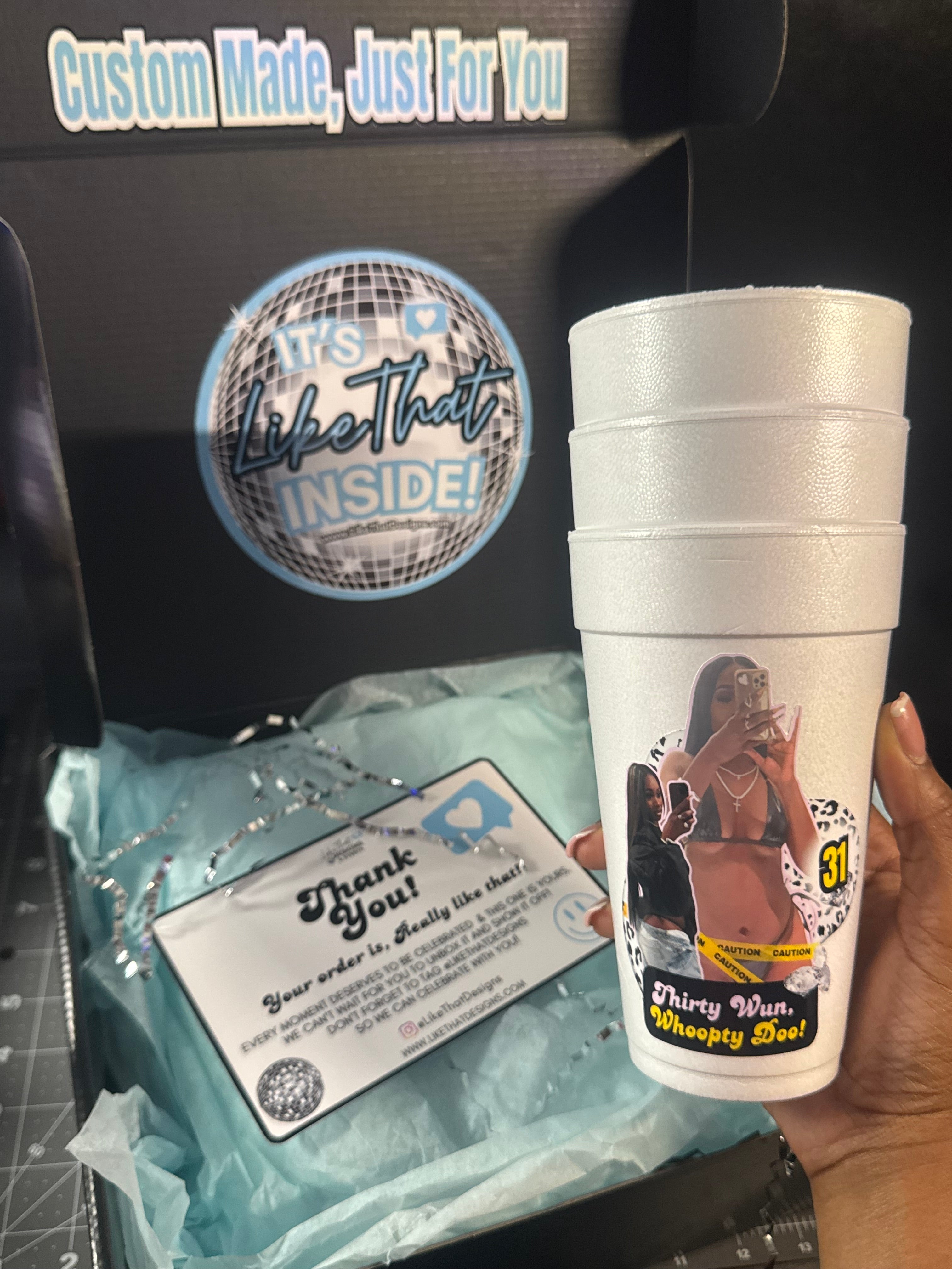 Custom Styrofoam Cups – Like That Designs